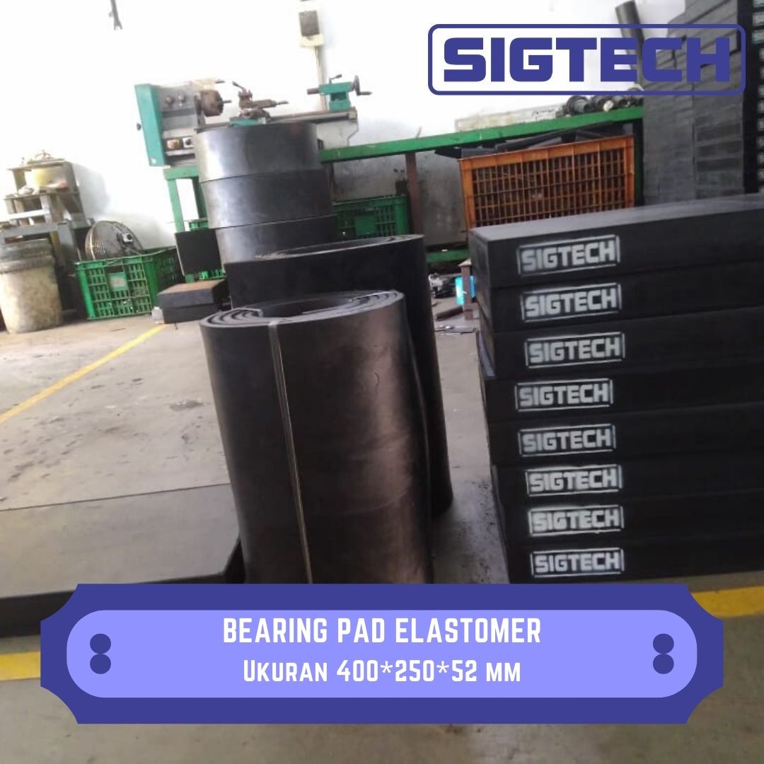 Bearing Pad Elastomer Ukuran 400*250*52 mm - SIGTECH